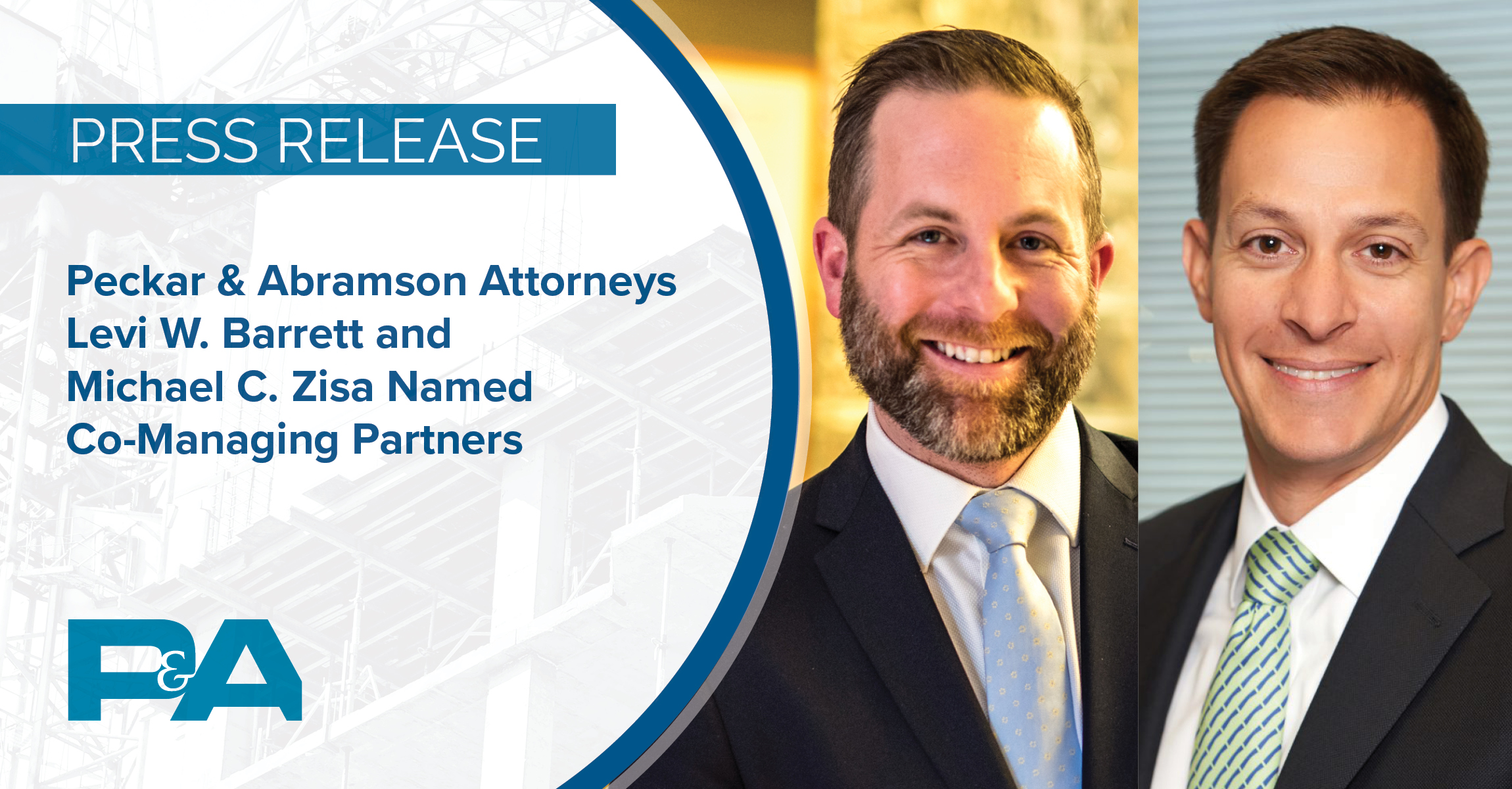 Levi Barrett & Michael Zisa | News | Peckar & Abramson