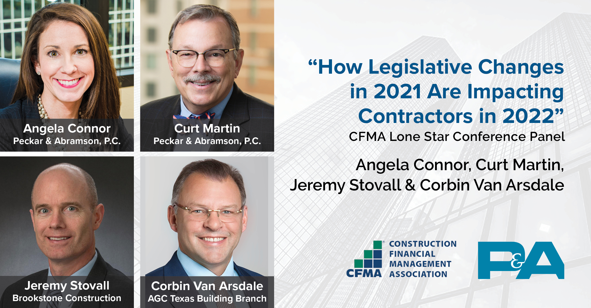 Legislative Changes for Contractors | Peckar & Abramson, P.C.