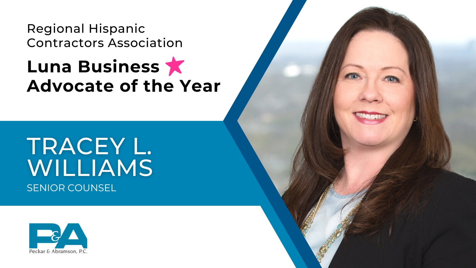 Tracey L. Williams | Luna Business Advocate of the Year | P&A