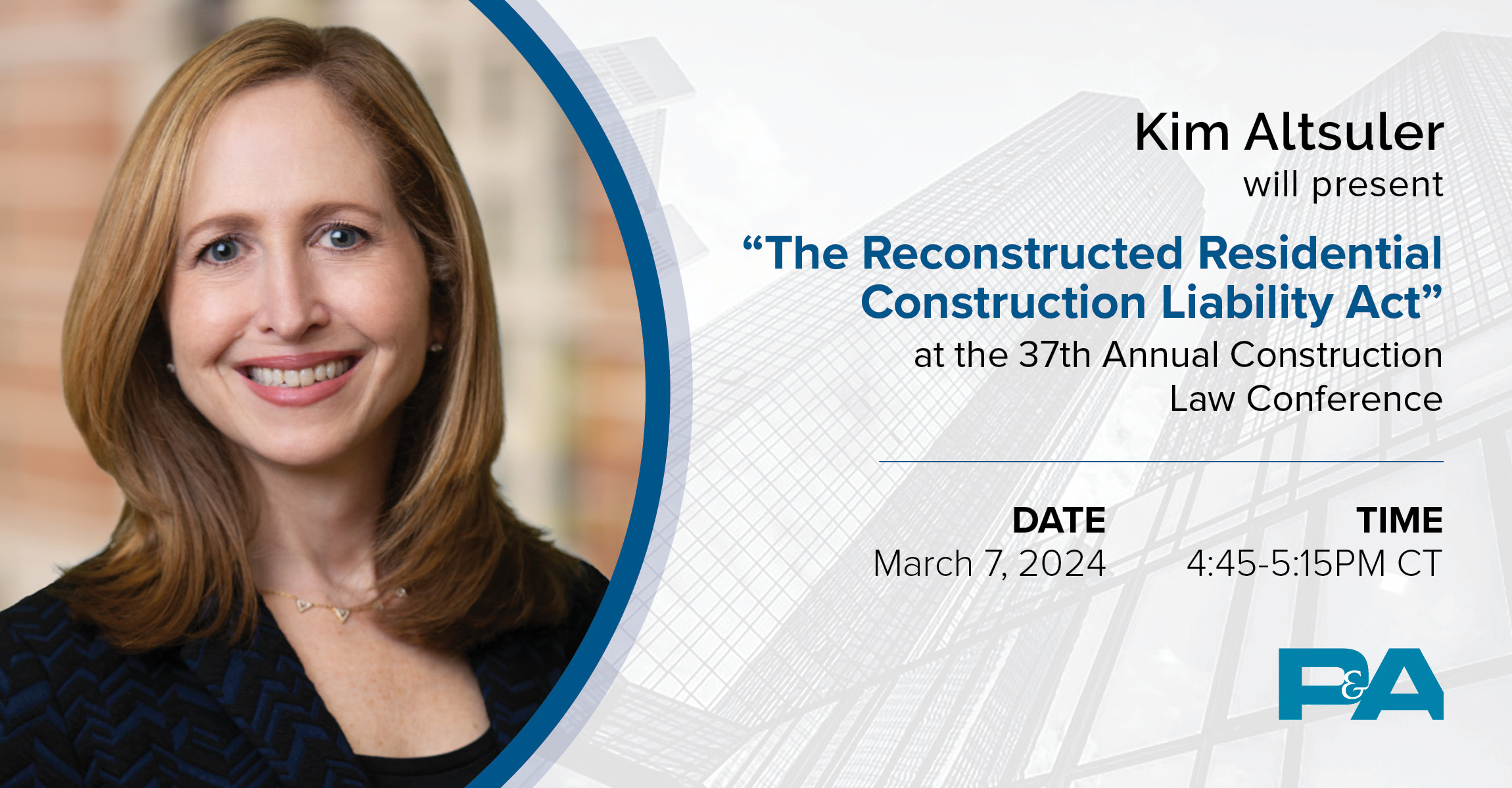 Reconstructed Residential Construction Liability Act | P&A