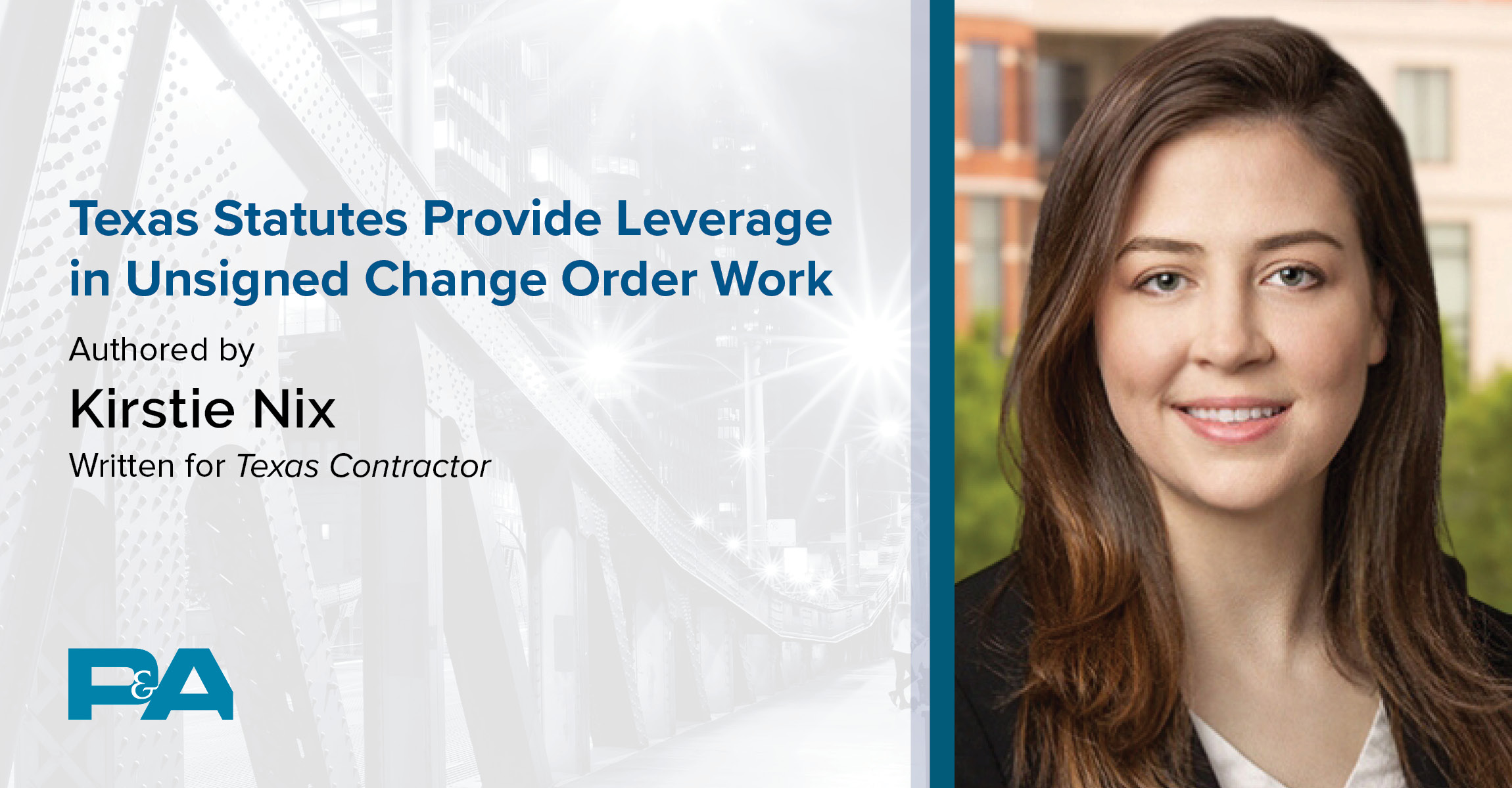Texas Statutes Provide Leverage in Unsigned Change Order Work | P&A