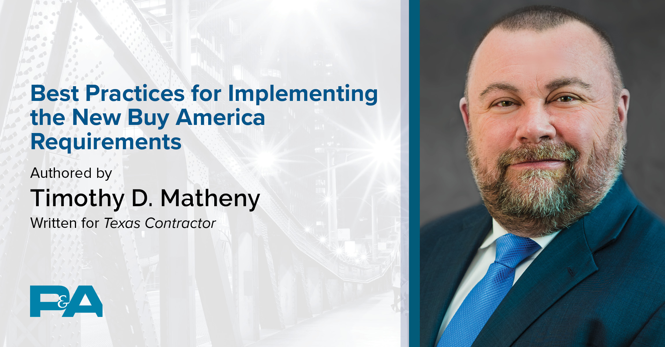 Best Practices for Implementing the New Buy America Requirements | P&A