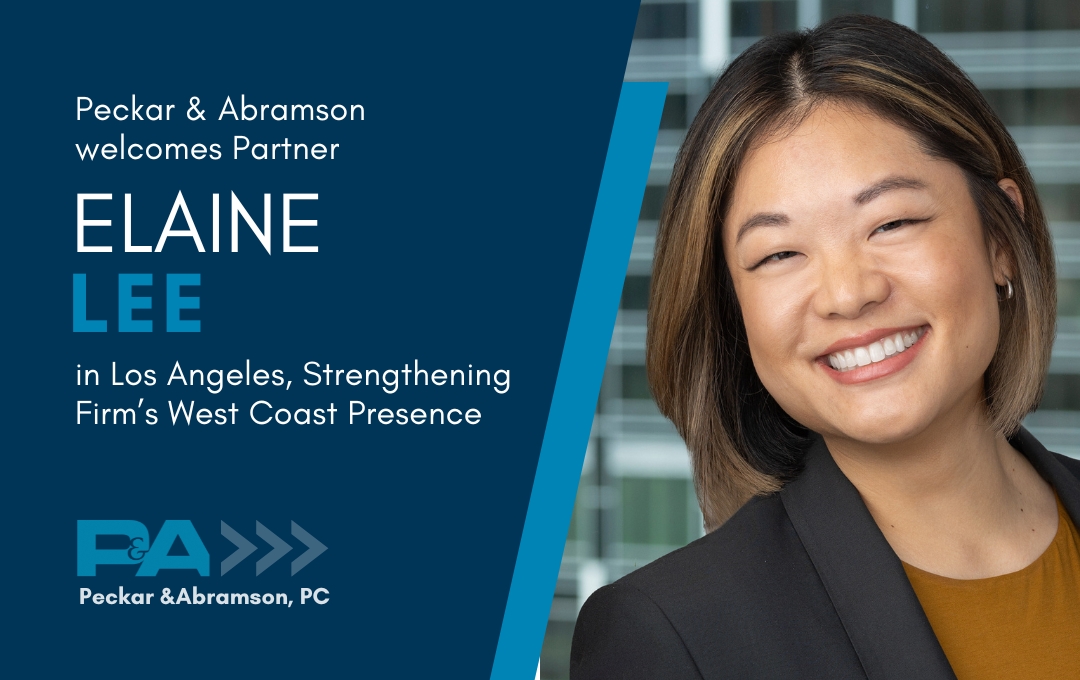 Peckar & Abramson Welcomes Partner Elaine Lee in Los Angeles